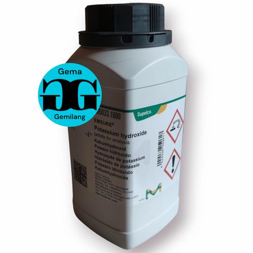 Jual Potassium hydroxide merck 105033 kalium hidroksida KOH 1 kg - 500 ...