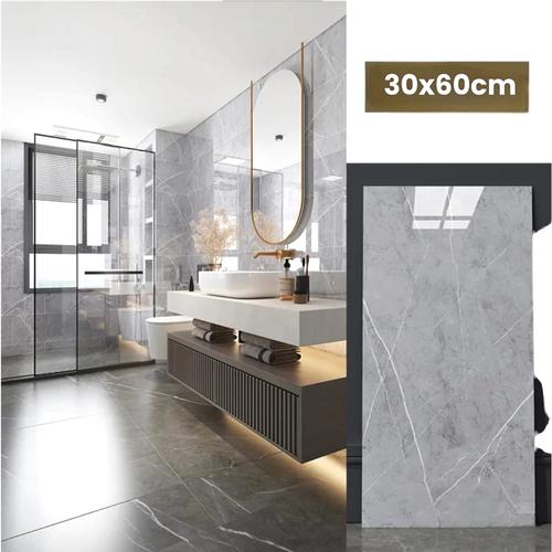 Jual wallpaper sticker dinding kamar mandi waterproof vinyl marbel ...