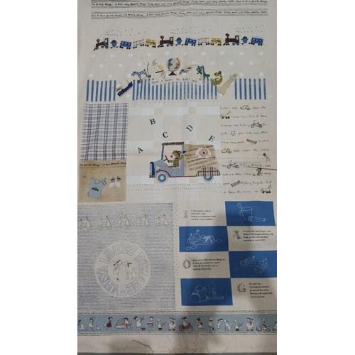Jual kain linen motif children jual per panel cocok untuk gorden dll ...