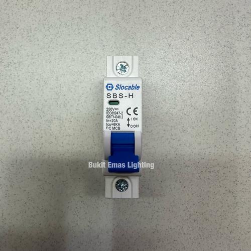 Jual MCB DC 1 Pole 20A 250V Type SBS-H Slocable - Jakarta Barat - Bukit ...