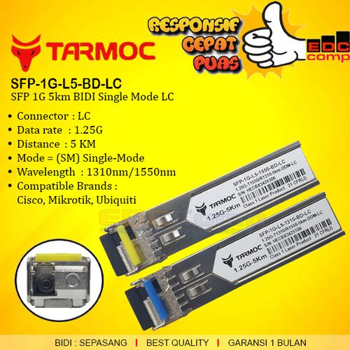 Jual Tarmoc SFP-1G-L5-BD-LC | SFP 1G BIDI 5KM LC | SFP 1G 5KM Single ...
