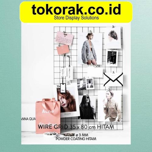 Jual WIRE GRID MESH 35 X 80 CM HITAM KAWAT RAM TEBAL DINDING - Jakarta ...