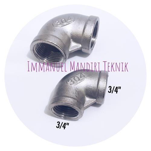 Jual Elbow stainless 3/4 / Elbow drat drat dalam / Knee 3/4 ss304 - Jakarta Barat - Immanuel ...