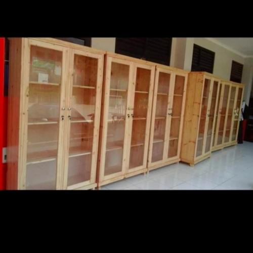 Jual rak buku minimalis/lemari kayu jati belanda/rak kayu minimalis ...