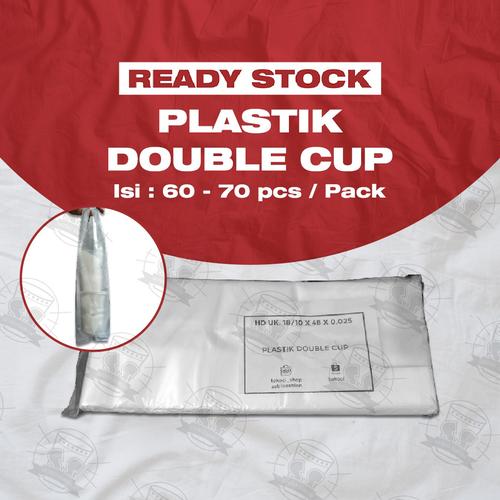 Jual Plastik double cup | plastik tenteng doble | plastik cup - Kota ...