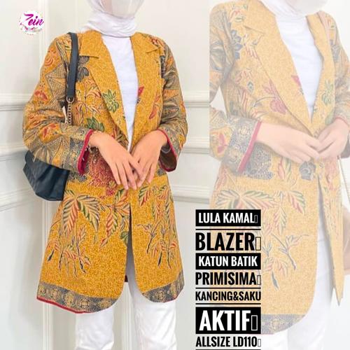 Jual Baju Batik Wanita Blazer Jas Modern Lk12 -Zn - +furing - Kota ...