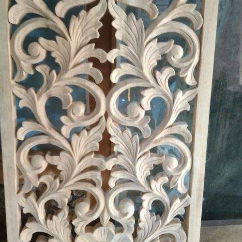 Jual ukiran tebeng jalosi 120x35 ornamen tempel hiasan pintu jendel ...