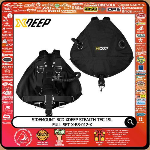 Jual Scuba Diving Alat Selam Sidemount BCD XDEEP Stealth Tec 19L Black ...