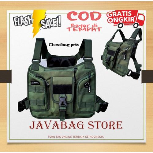 Jual chest bag tas dada rompi tactical pria terbaru kekinian akhtar ...