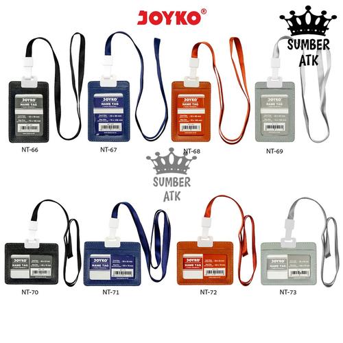 Promo Name Tag Tanda Pengenal Gantungan Kartu Nama Kulit Joyko NT-66 - 73 - NT-71 : Biru ...
