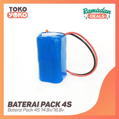Jual Baterai Pack Lithium 18650 4S1P 14.8v/16.8v 2000mAh | Tokoyoko ...