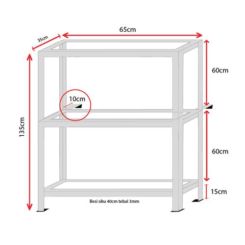 Jual RAK Outdoor AC Apartemen PIK 2 Tokyo Riverside Bracket Standing ...