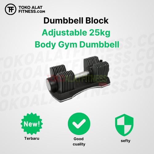 Jual Dumbbell Block Adjustable 25kg Body Gym Dumbbell - Jakarta Timur ...