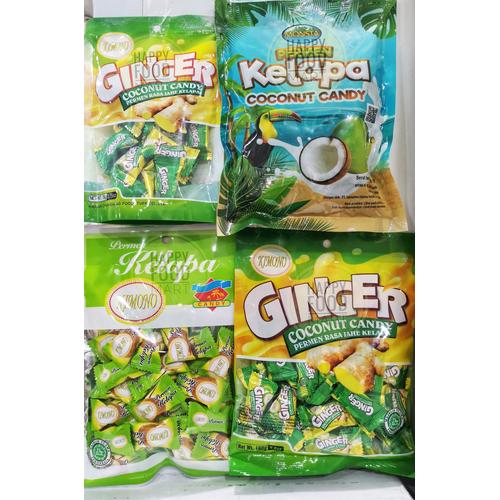 Jual KIMONO GINGER COCONUT CANDY/ COCONUT CANDY/ PERMEN JAHE/ PERMEN ...