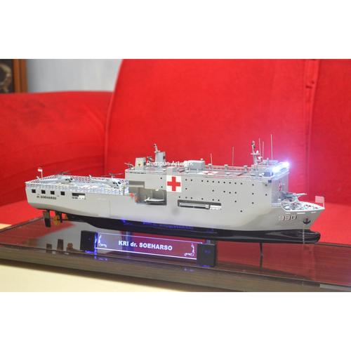 Jual Miniatur Kapal KRI dr. Soeharso/ Kapal Perang - Kab. Temanggung - Miniatur Artwork | Tokopedia