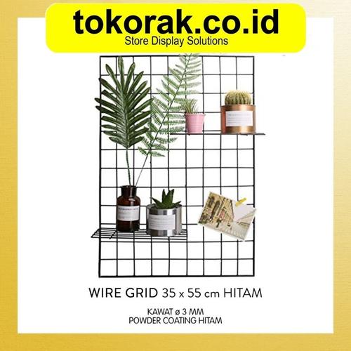 Jual WIRE GRID MESH 35 X 55 CM HITAM KAWAT RAM TEBAL DINDING - Jakarta ...