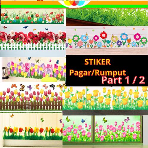 Jual WALL STIKER STICKER DINDING TEMBOK WALLSTICKER SAKURA DAUN RUMPUT ...