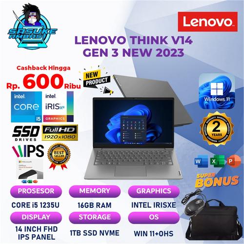 Jual LENOVO V14 G3 i5 1235U 16GB 1TB SSD Windows 11 14.0 Full HD - Jakarta Selatan - Premium ...
