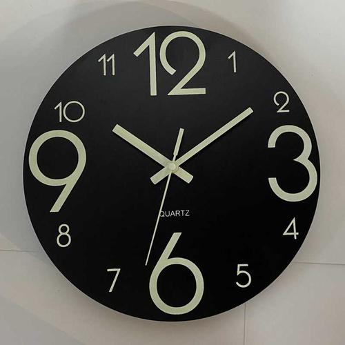 Jual Jam Dinding Quartz Menyala Dalam Gelap Tak Bersuara Glow in The ...