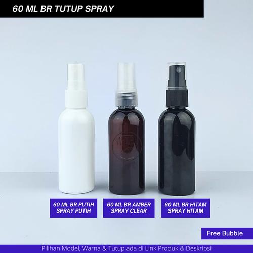 Promo Botol Spray 60ml Br Warna Neck 18 (HARGA GROSIR) - 60ml Putih ...