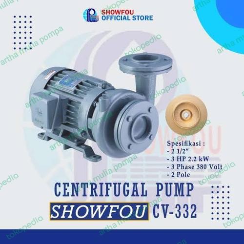 Jual SHOWFOU CENTRIFUGAL PUMP CV-332, 3 HP, 3 Phase 2.2 kW2 Inch - Jakarta Barat - SUKSES ...