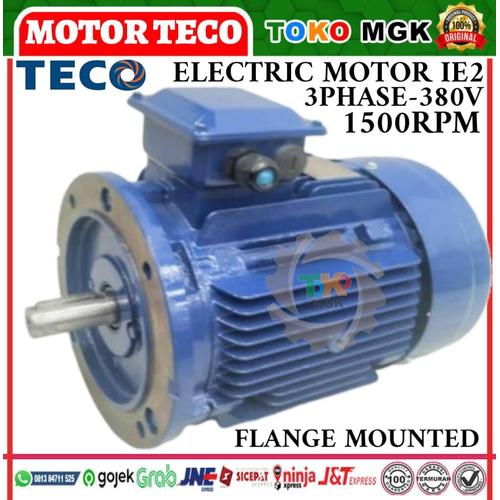 Jual AESV2S IE2 1.5KW 2HP 4P 3PHASE 1500RPM B5 90L-4 TECO ELECTRIC ...