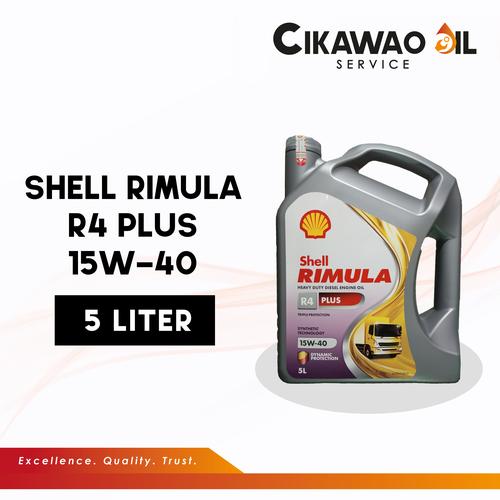 Jual SHELL RIMULA R4 Plus 15W-40 5L (Heavy Duty Diesel Engine Oil ...