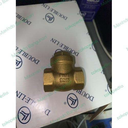 Jual Swing Check Valve 4" Inch Kuningan Double Lin / Klep Tabok Brass ...
