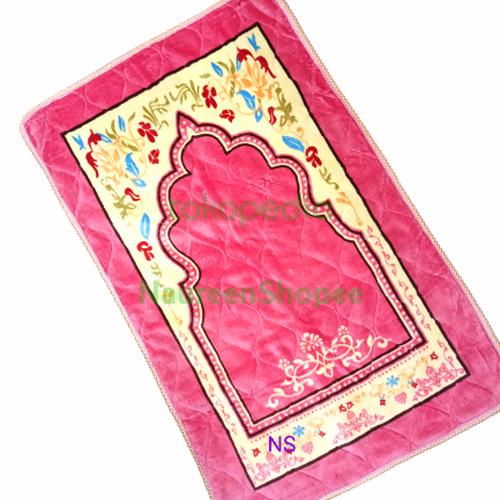 Jual sajadah tebal empuk / sajadah busa anti slip / Sejadah tebal Pinky ...