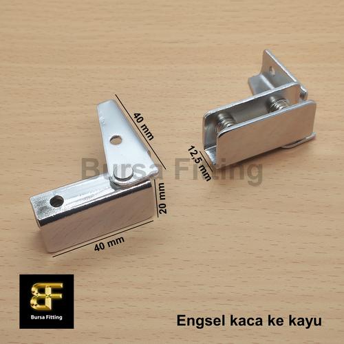 Jual Engsel kaca ke kayu / engsel jepit kaca / engsel pivot / engsel ...