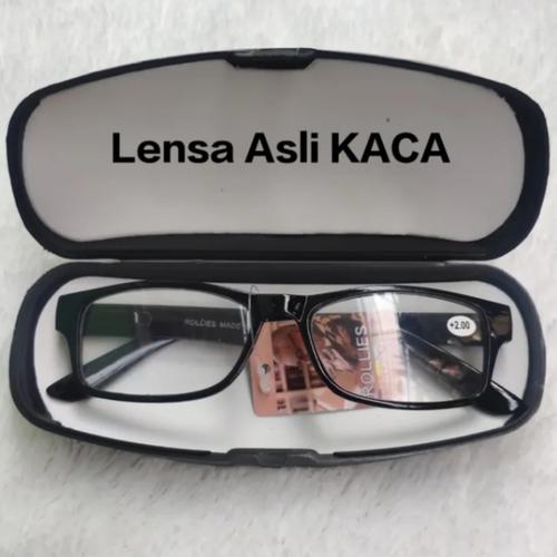 Jual NEW Kacamata baca lensa asli kaca tahan gores ukuran+100s/d+400 ...