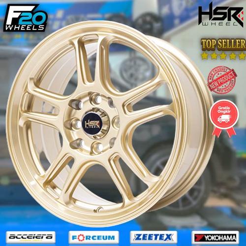Jual VELG MOBIL HSR RING 15X65 TYPE NX SPO 347 H8X100-114,3 ET42 GOLD ...