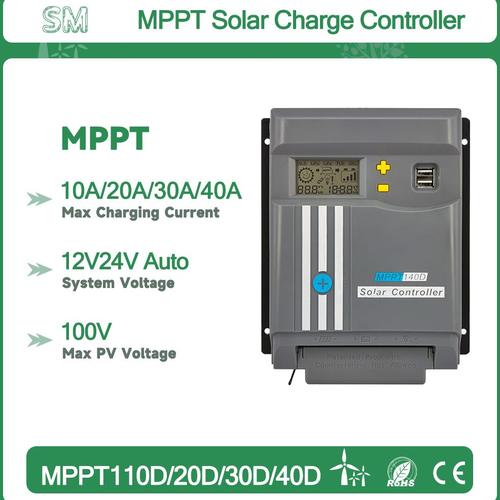 Jual Mppt Solar Charge Controller Solar Panel Mppt Lcd 10A 20A 30A 40A ...