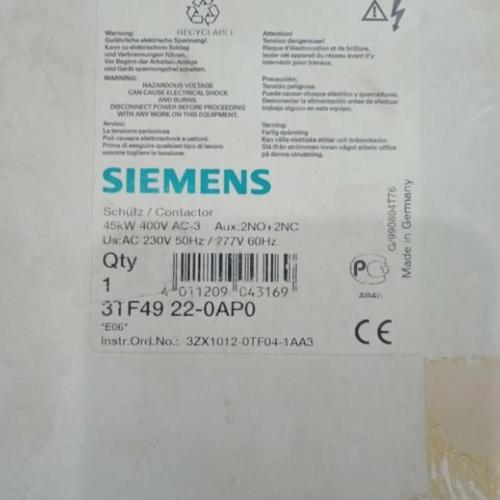Jual Contactor/Kontaktor Siemens 3Tf49 22-0Ap0 220V Original Germany 💯 ...