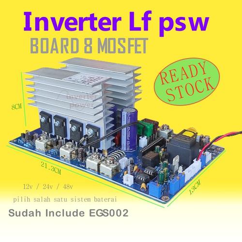 Jual Inverter EGS002 DC 24V To AC 220v 1000w PSW High Power 8 mosfet ...