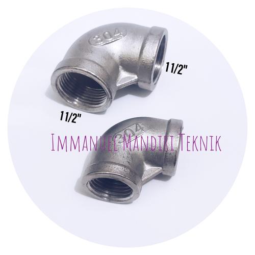 Jual Elbow stainless 1 1/2 / Elbow drat drat dalam / Knee 1 1/2 ss304 - Jakarta Utara - Immanuel ...