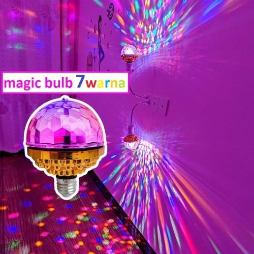 Jual 6W Rotating Crystal Magic Ball RGB LED Stage Bulb E27 Lamp for ...