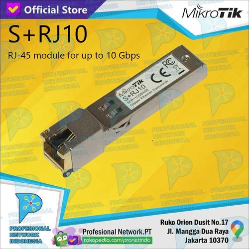 Promo Mikrotik S+RJ10 SFP Transceiver 10 GB S+RJ10 / SFP module 10Gbps ...