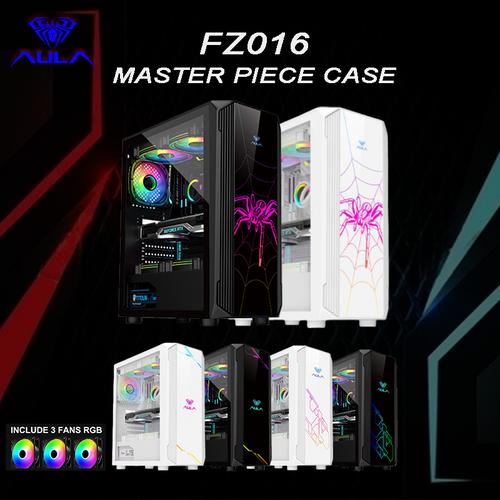 Promo Casing PC Gaming / Komputer Gaming AULA FZ016 include 3 fans RGB ...