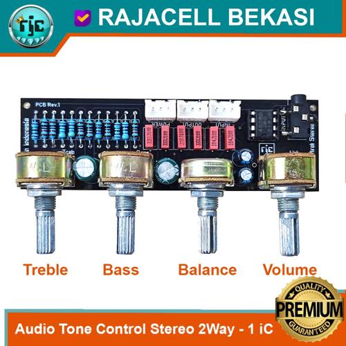 Jual Tone Control Stereo 1ic Bass Treble 2-Way Power Simetris for Amplifier - Tanpa Knop - Kota ...