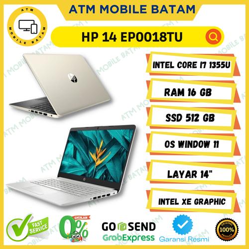 Jual HP 14S EP0018TU I7 1355U 16GB 512SSD IRISXE W11+OHS 14.0 FHD IPS ...
