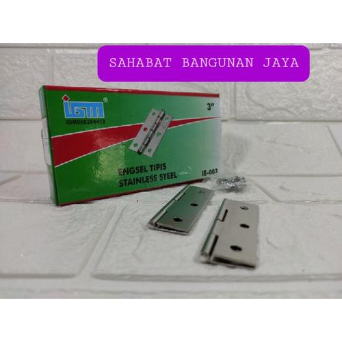 Jual ENGSEL TIPIS STAINLESS UKURAN 2" , 2 ½" , 3" + SEKRUP IGM/HOLY ...