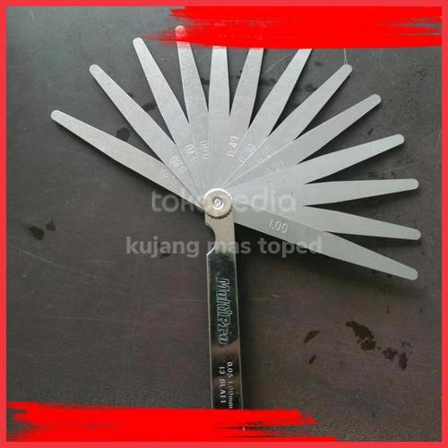 Jual (kmt) alat ukur celah klep plat ukur plat puller guider gap ...
