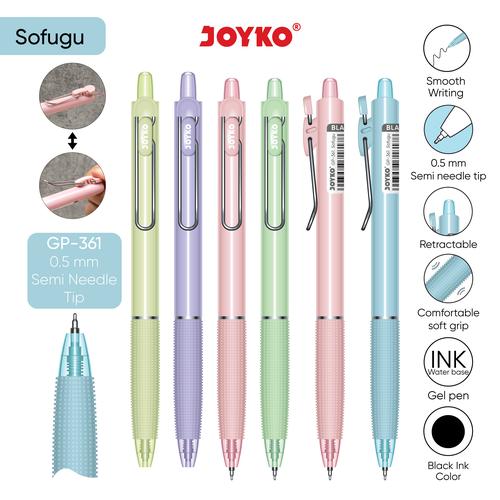 Jual Gel Pen Pulpen Pena Joyko GP-361 Sofugu Gel 0.5 mm - 6 pcs - Jakarta Utara - JOYKO Official ...