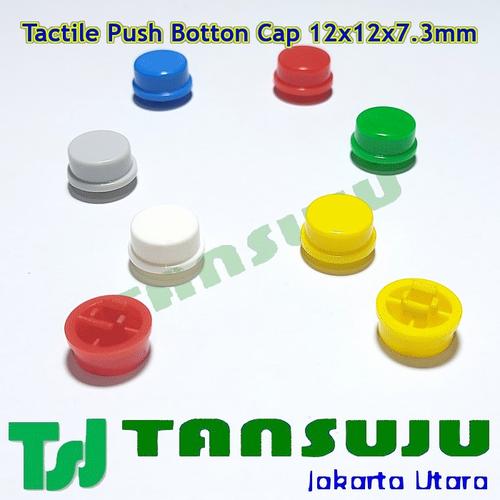 Jual Tactile Push Button Cap 12x12x7.3mm Knop Tutup Push Button - Merah ...
