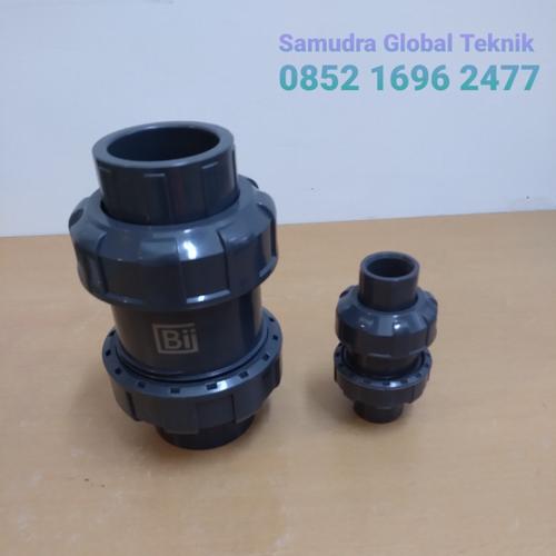 Jual Ball check valve pvc 1" inch / true union double watermur ...