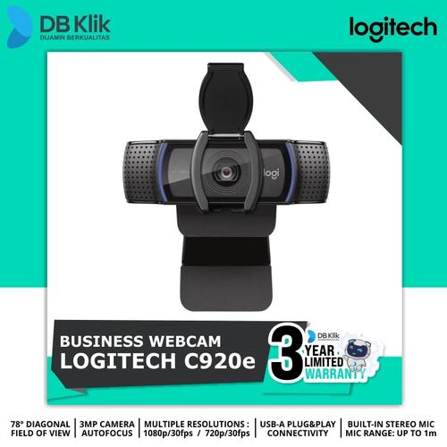 Promo Webcam Logitech C920e Full HD 1080P 30 fps - C920 e Business ...