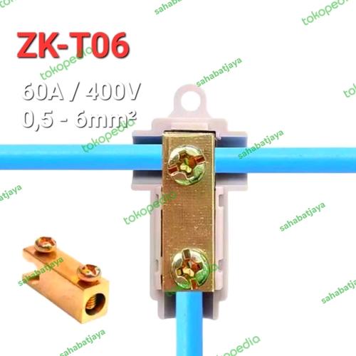 Jual Terminal Block Blok T Konektor Kabel HIGH POWER CONNECTOR ZK-T06 ...