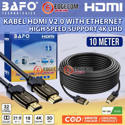 Jual BAFO KABEL HDMI 10M 15M 20M 25M 30M 40M 50M - 10 METER - Jakarta Pusat - Edgecom | Tokopedia