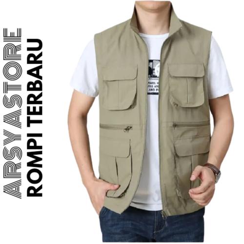 Jual JAKET ROMPI PRIA OUTDOOR TERBARU 2021 - JAKET ROMPI BANYAK KANTONG ...